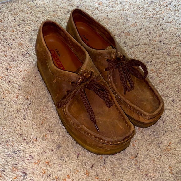 Clarks | Shoes | Clarks Originals Wallabee Mens Size 9 Brown Leather ...